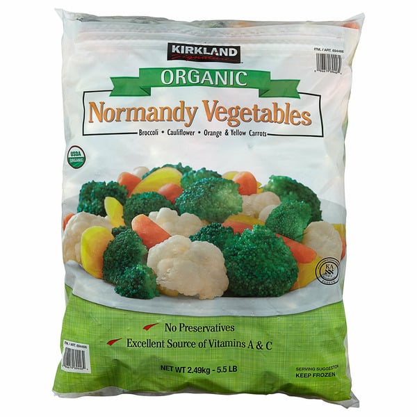 Kirkland Signature Organic Normandy Frozen Vegetables, Broccoli ...
