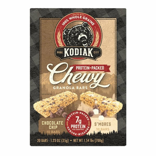 Kodiak Chewy Granola Bars Variety, 20-count