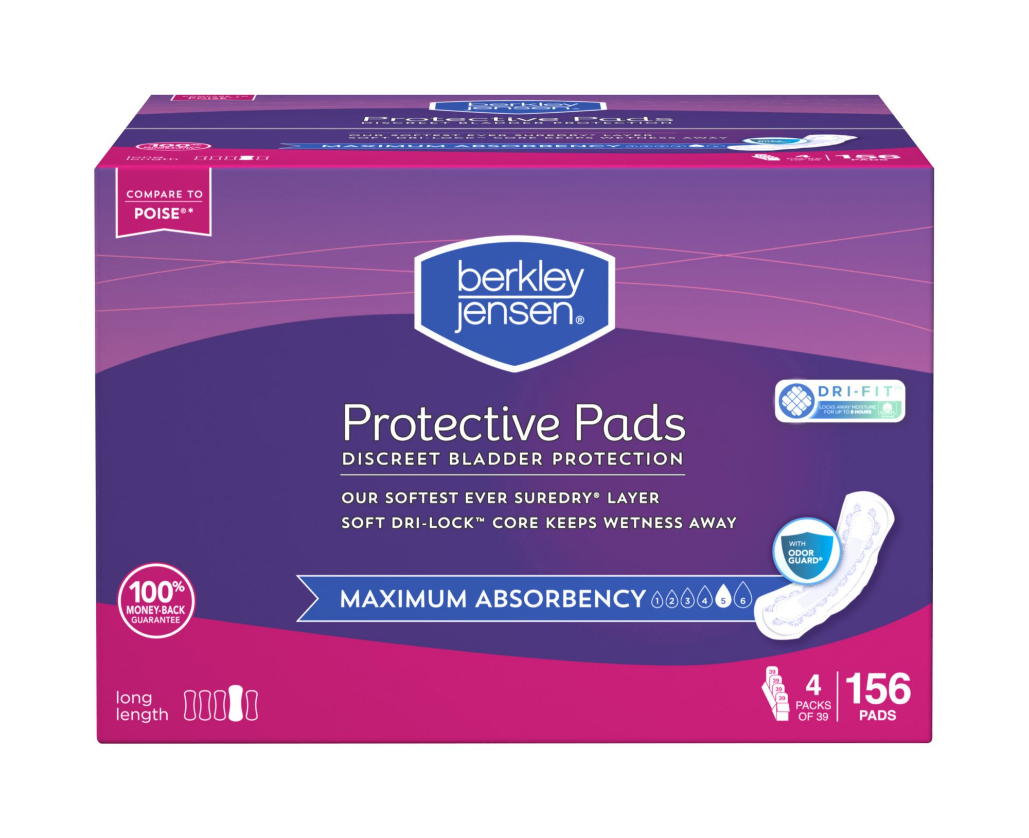 Berkley Jensen Protective Pads Maximum Absorbency 39 ct (4-pk)