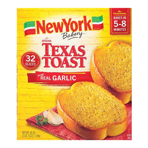 New York Bakery The Original Texas Toast with Real Garlic, 32 count