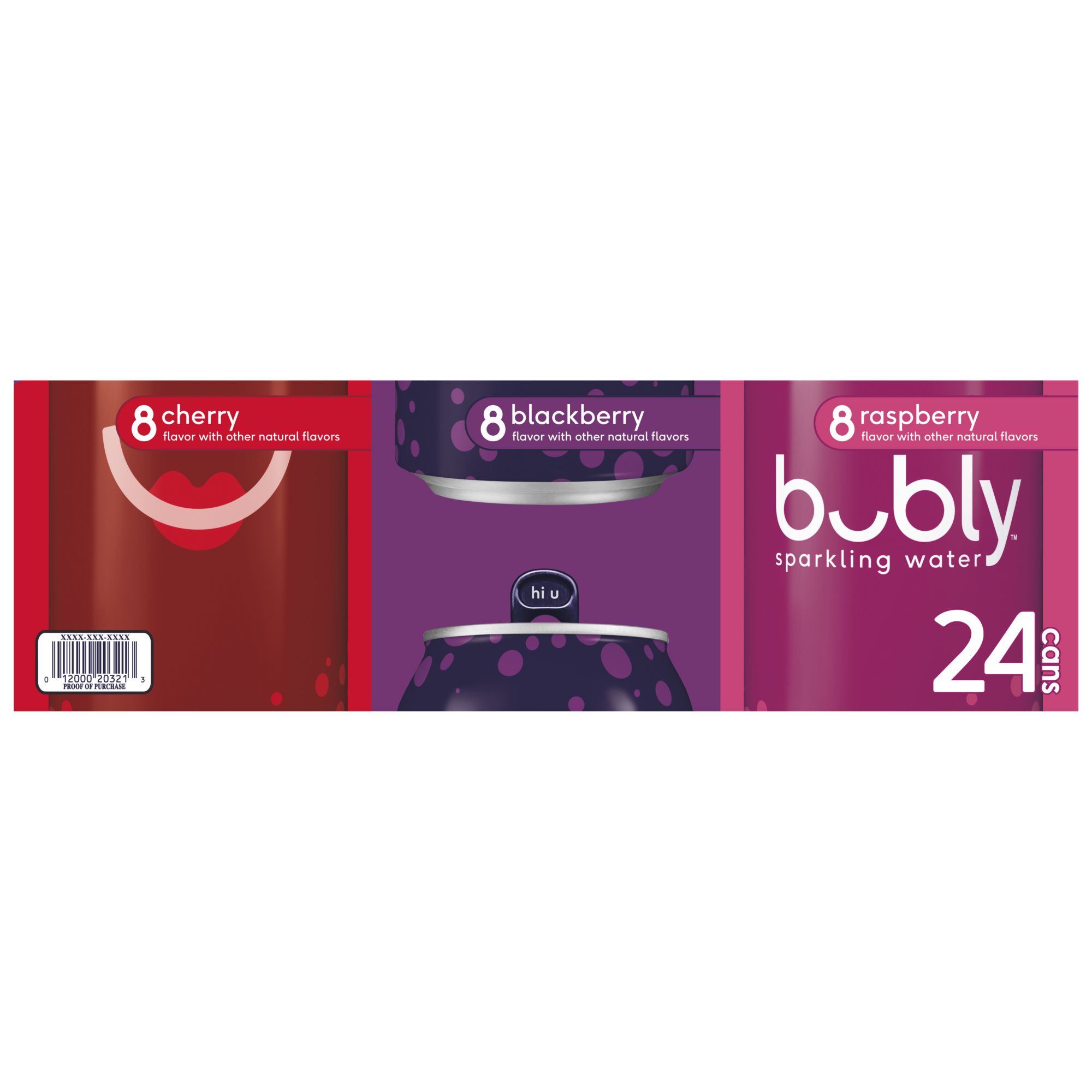 Bubly Sparkling Water Variety Pack 12 fl oz (24-pk)