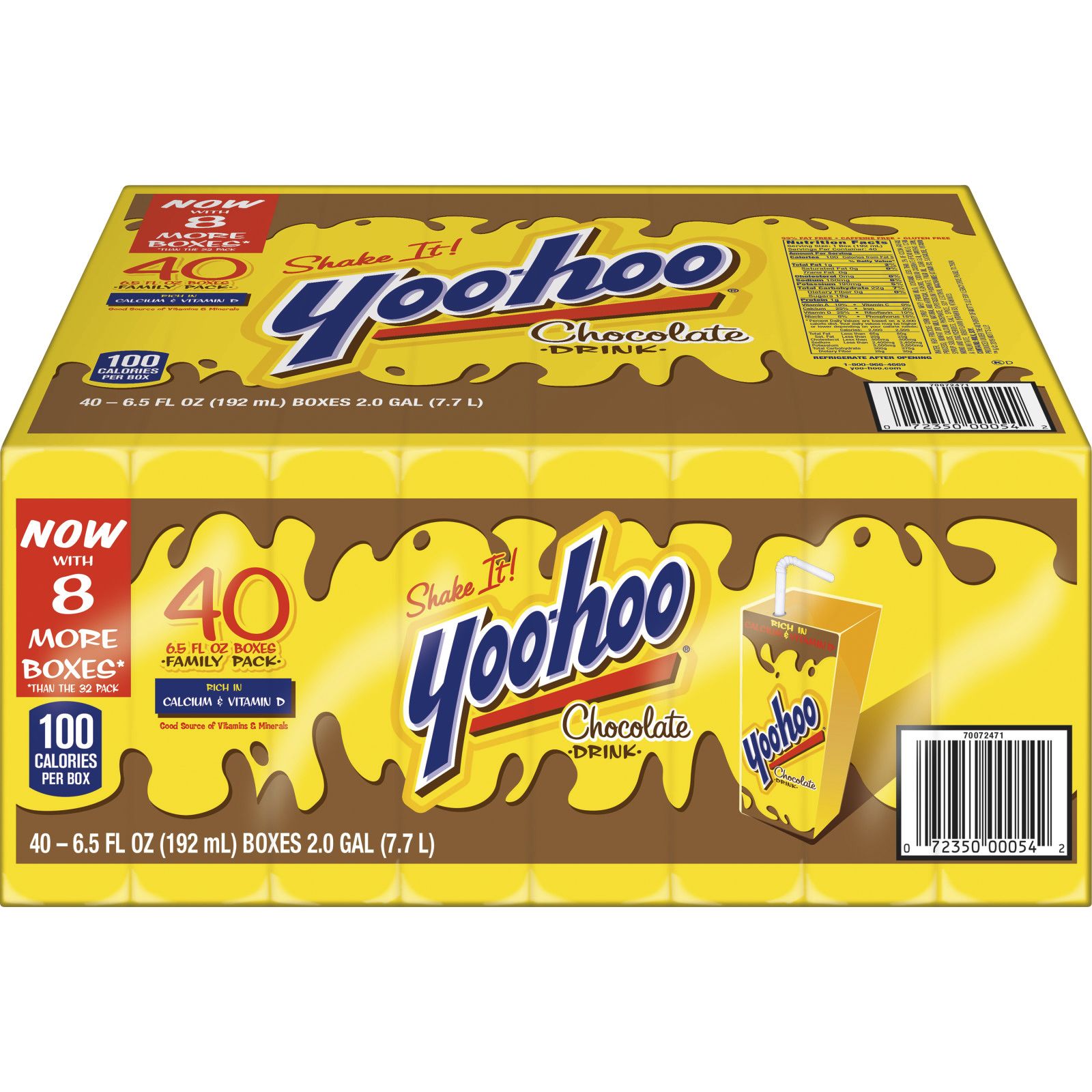 Yoohoo Chocolate Drink 6.5 fl oz (40-pk)