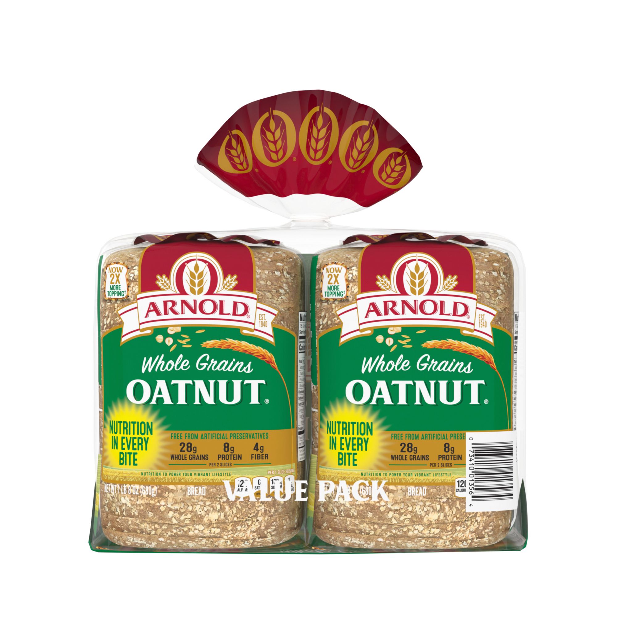 Arnold Oatnut Bread 24 oz (2-pk)