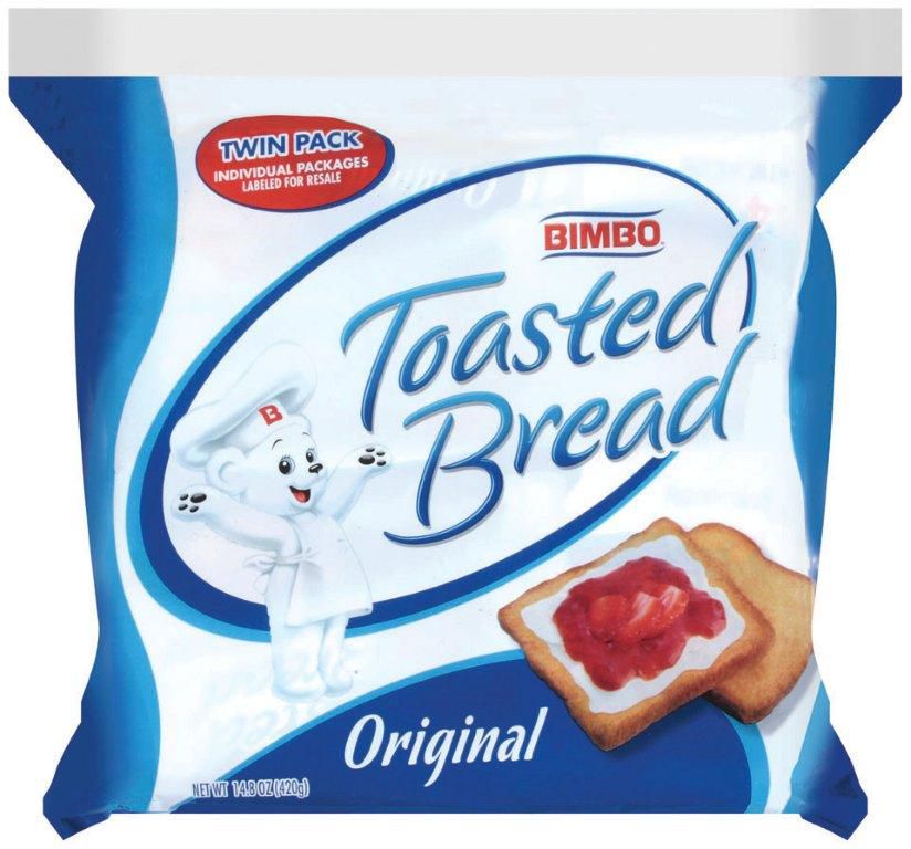 Bimbo Toasted Bread Original 7.4 oz (2-pk)