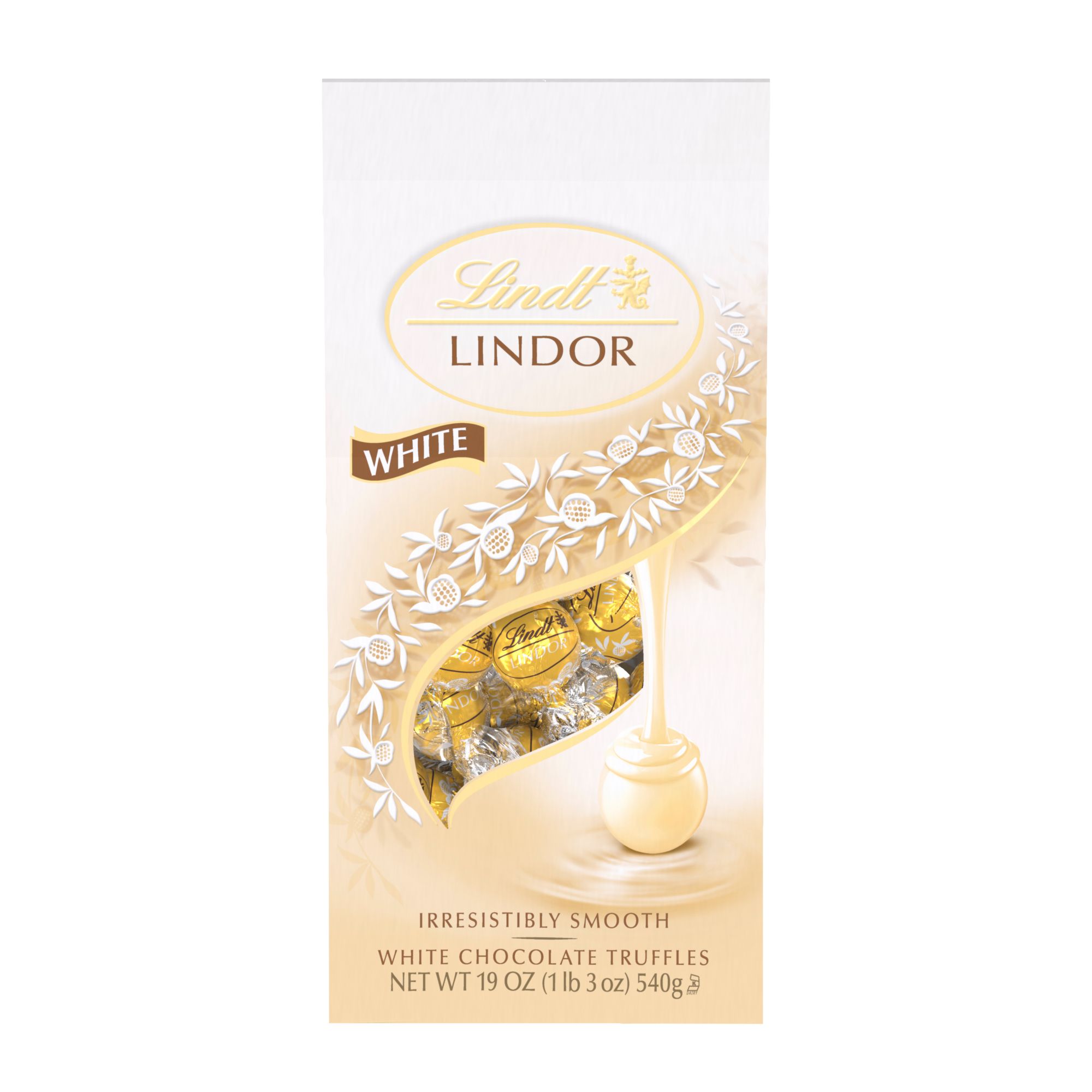 Lindt Lindor White Chocolate Truffles, 19 oz.