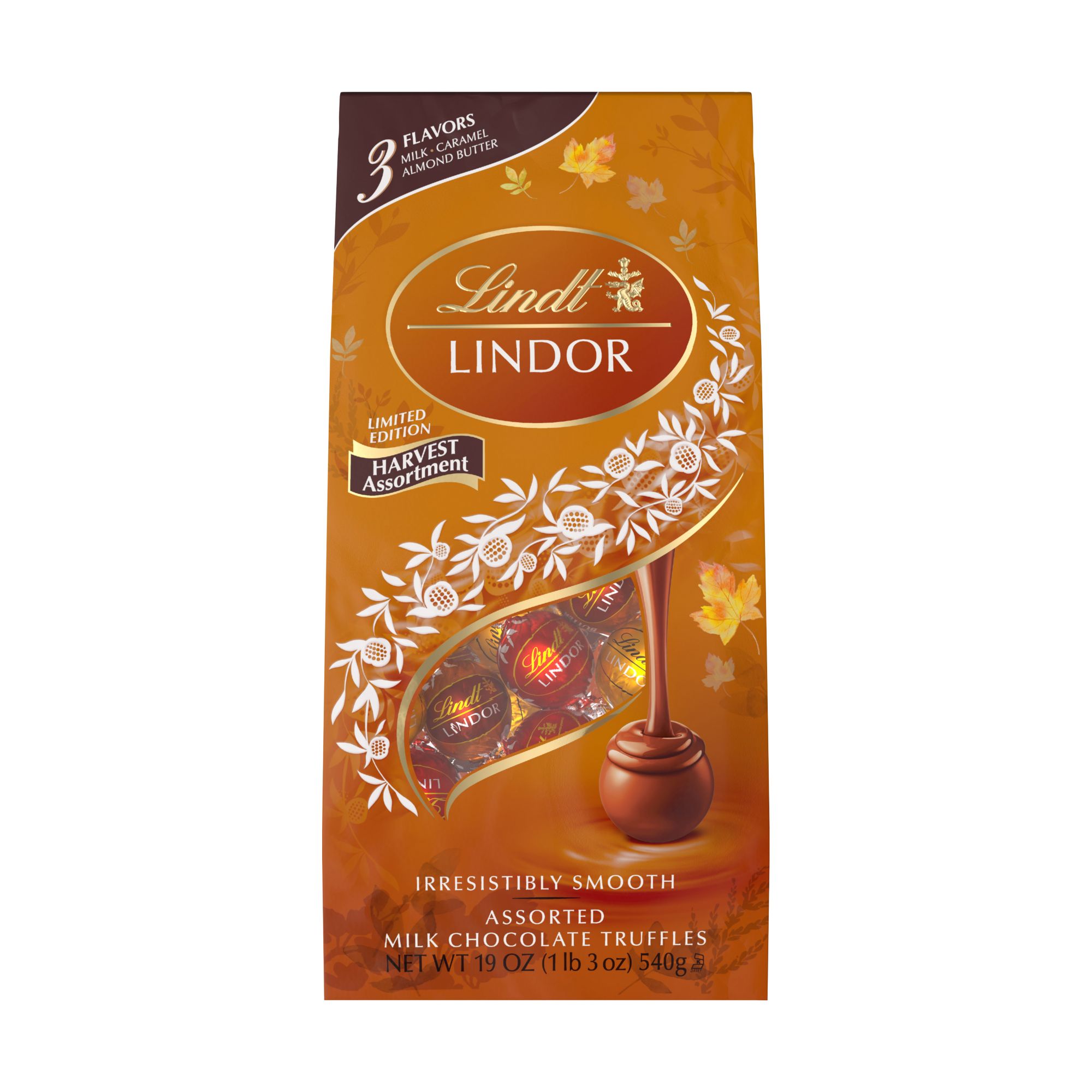 Lindt Lindor Harvest Assorted Milk Chocolate Truffles, 19.0 oz.