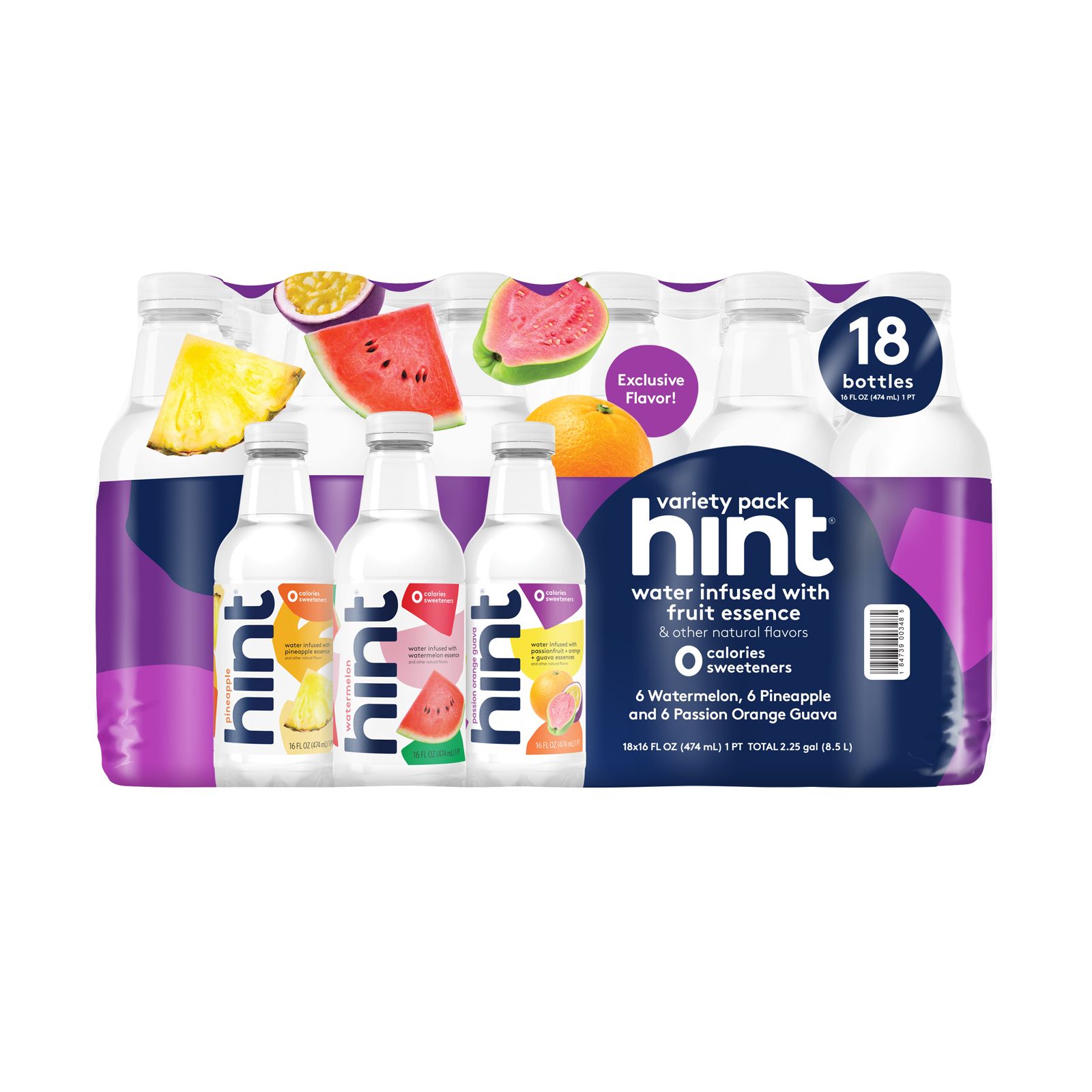 Hint Flavored Water Variety Pack 16 fl oz (18-pk)