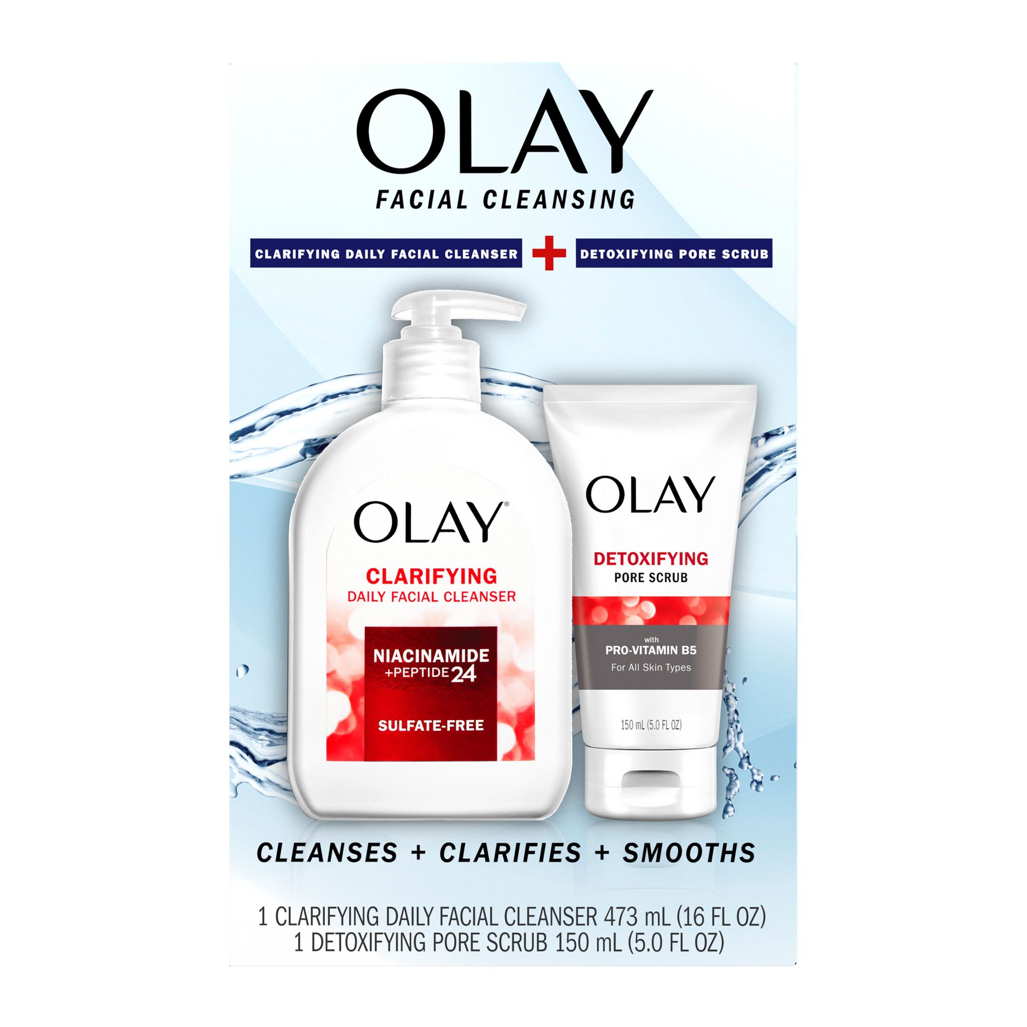 Olay Facial Cleansing Duo Variety Pack 21 fl oz