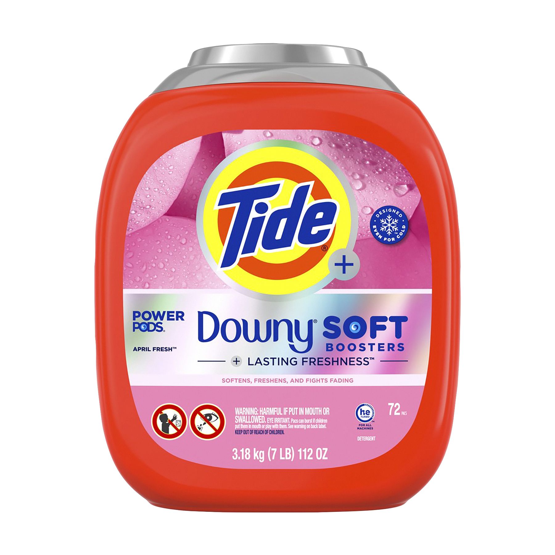Tide Power PODs with Downy Soft Boosters, 72 count