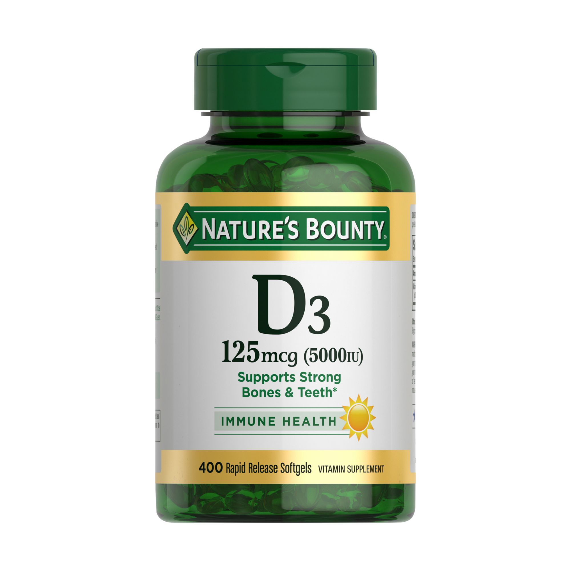Nature's Bounty 125mcg Vitamin D3 Softgels 400 ct