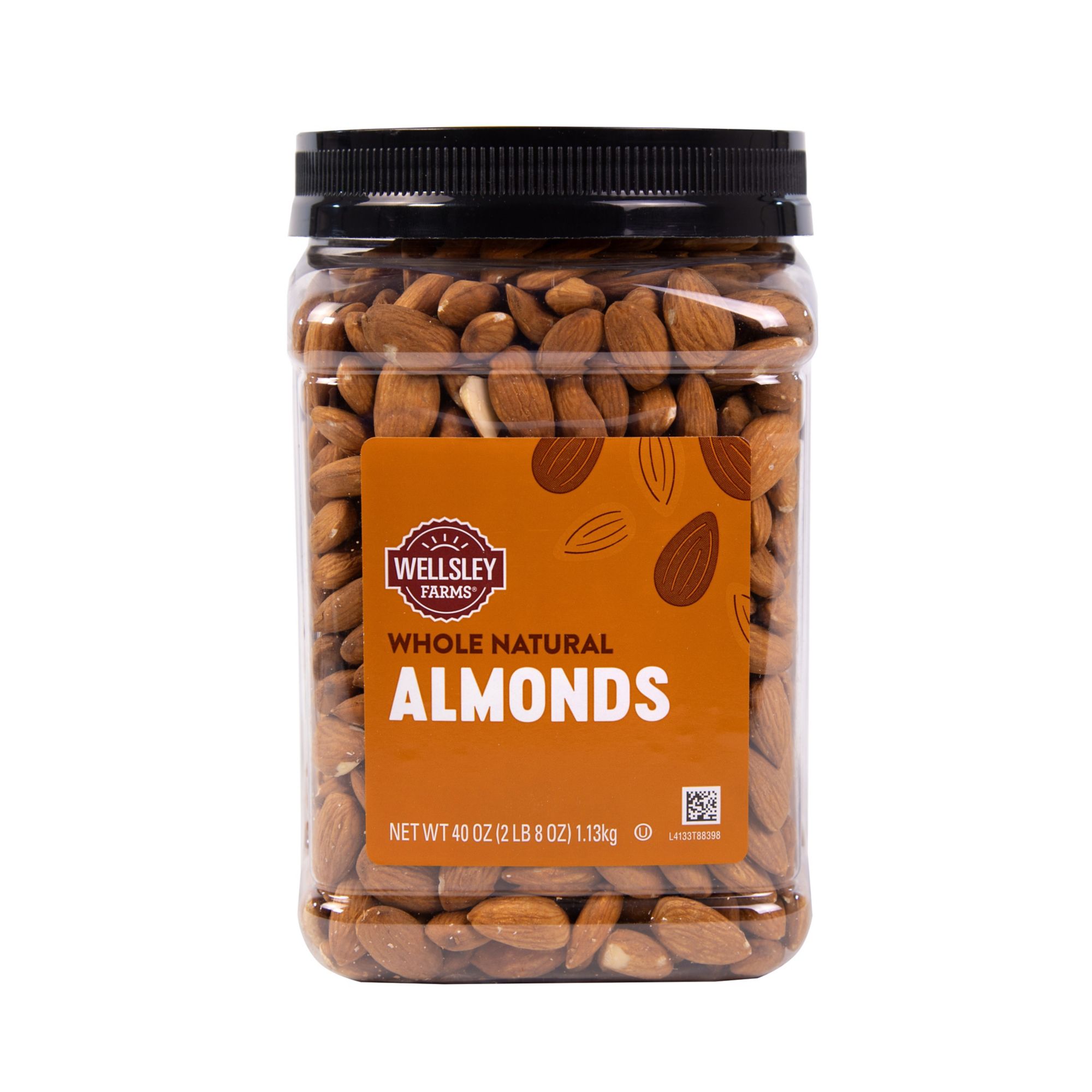 Wellsley Farms Whole Natural Almonds 40 oz