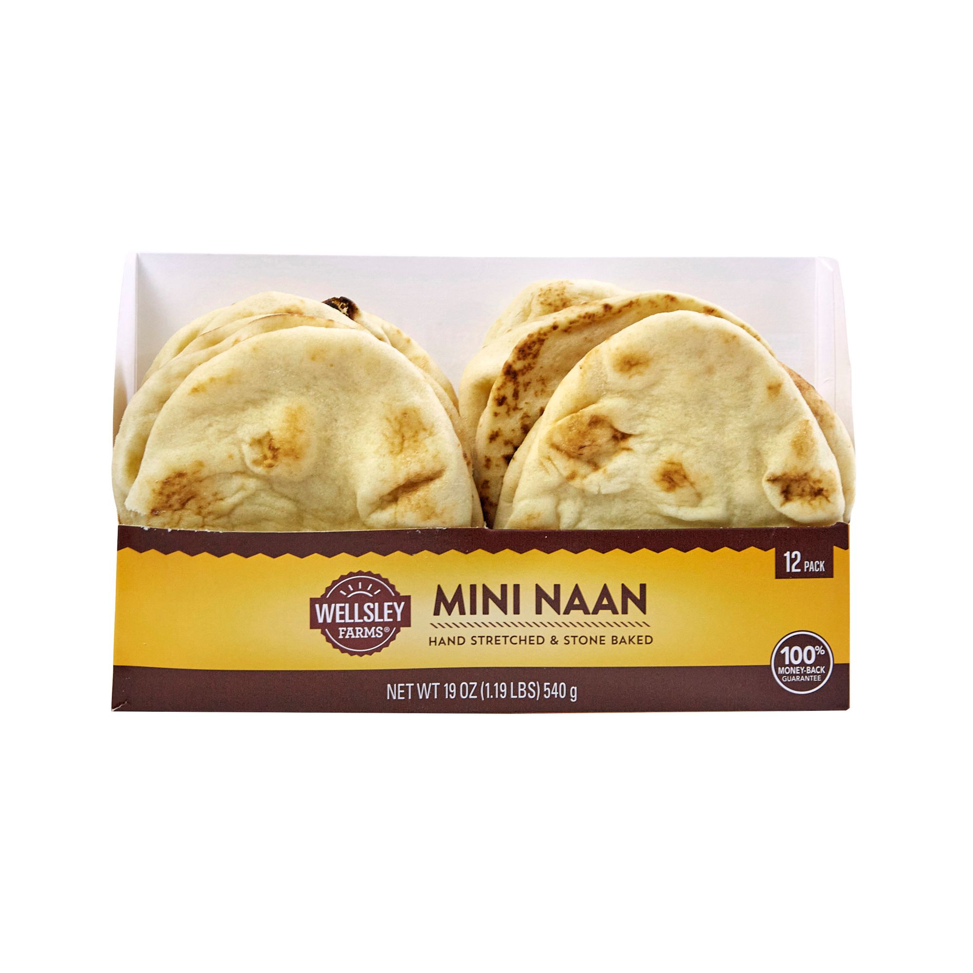Wellsley Farms Mini Naan, 12 count
