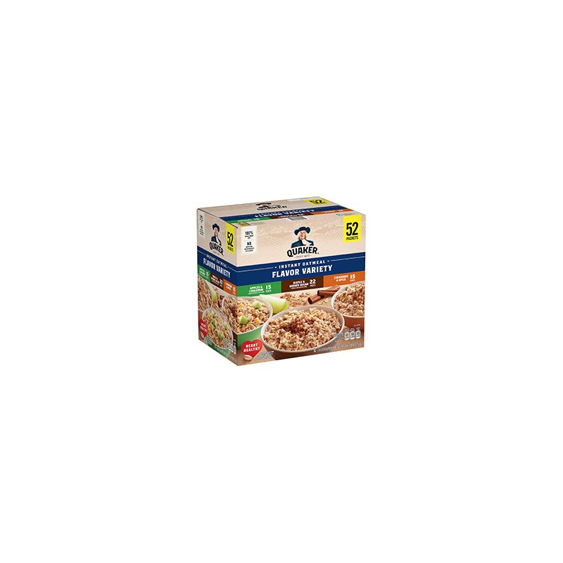 Quaker Instant Oatmeal Flavor Variety 1.51 oz (52-pk)