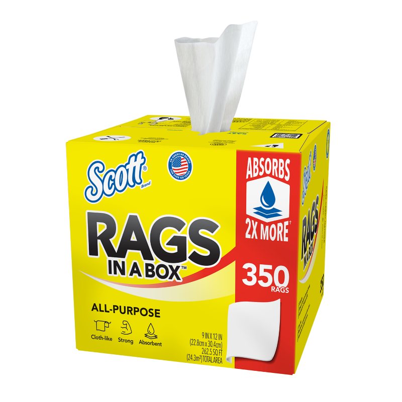 Scott Rags In A Box All-Purpose Paper Towels 350 ct