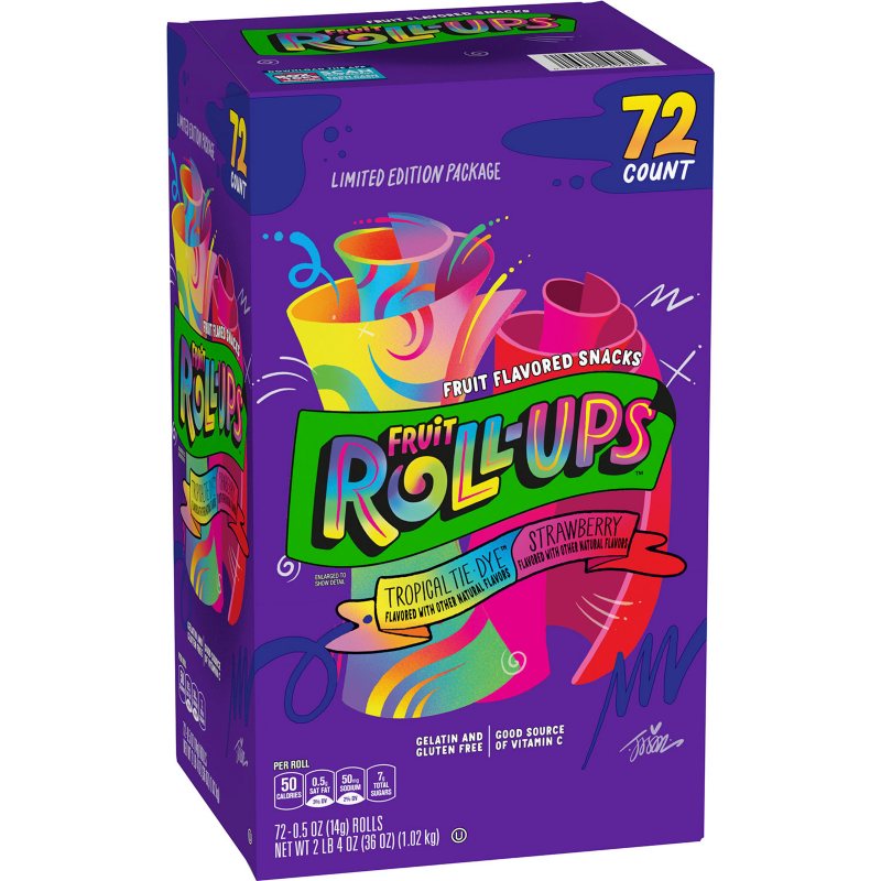 Fruit Roll-Ups Candy Variety Pack 0.5 oz (72-pk)