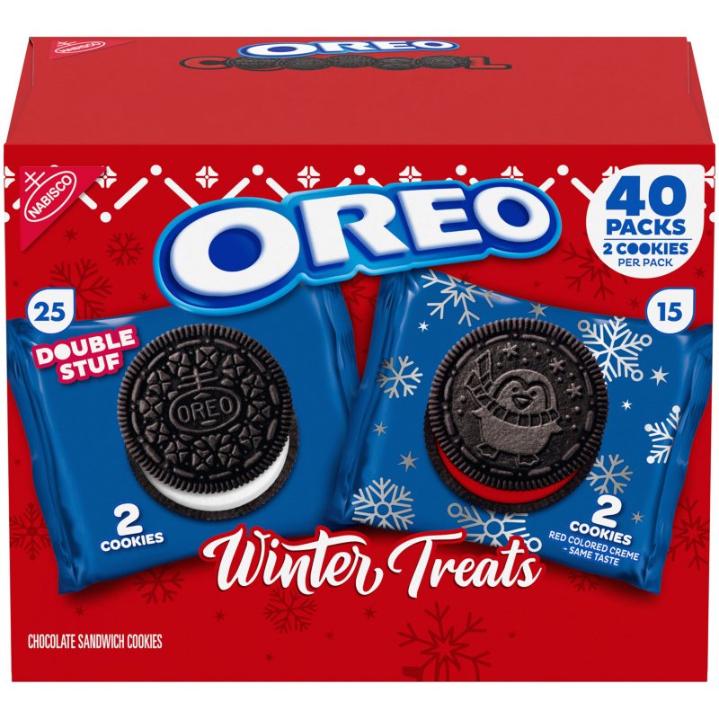 Oreo Winter Treats Cookie Variety Pack 1.02 oz., 40 pk.