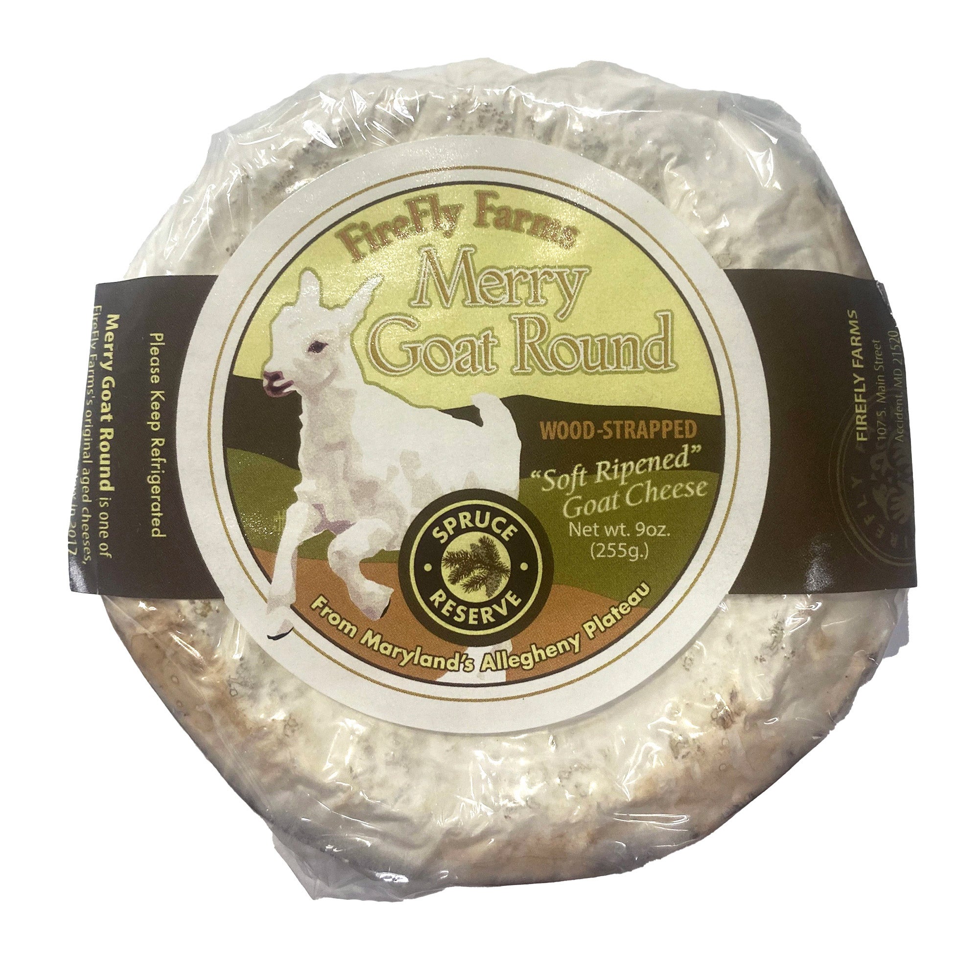 Firefly Farms Merry Goat Round Spruce Reserve, 9 oz