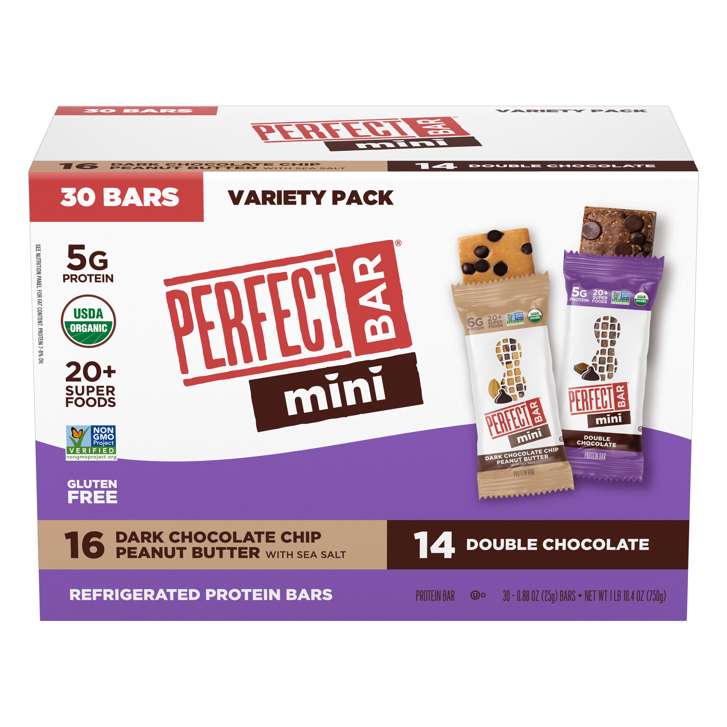 Perfect Bar Mini Variety Pack, 30 count