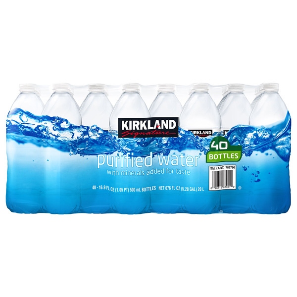Kirkland Signature Purified Drinking Water 16.9 fl oz (40-pk)