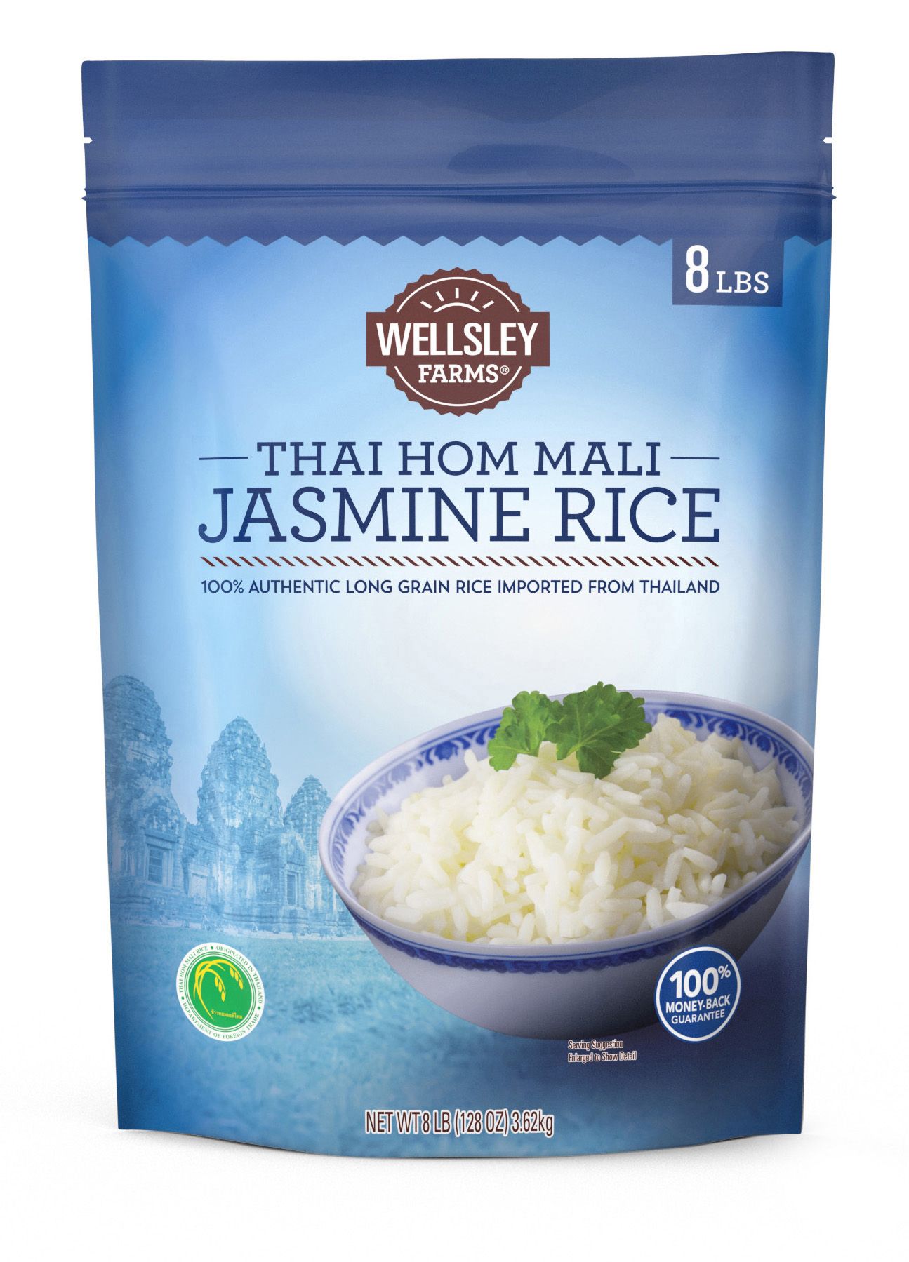 Wellsley Farms Thai Hom Mali Jasmine Rice 8 Pounds