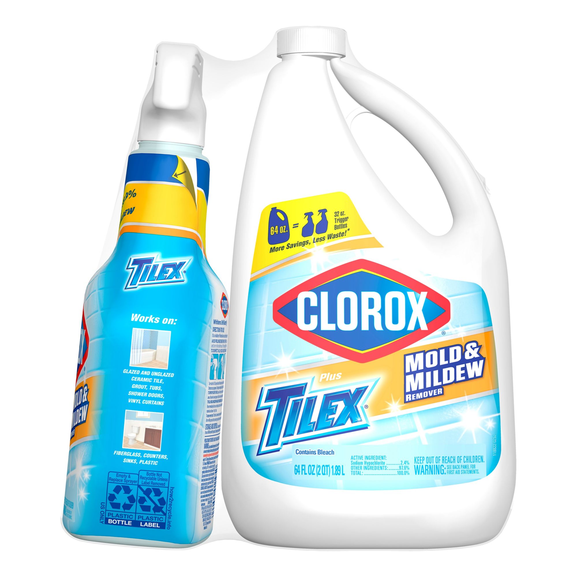 Clorox Tilex Milk & Mildew Remover with Refill 96 fl oz