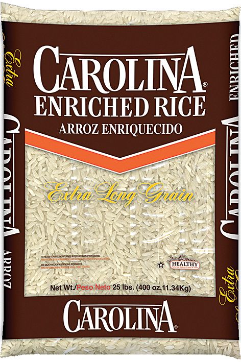 Carolina Enriched Rice Extra Long Grain 25 Pounds