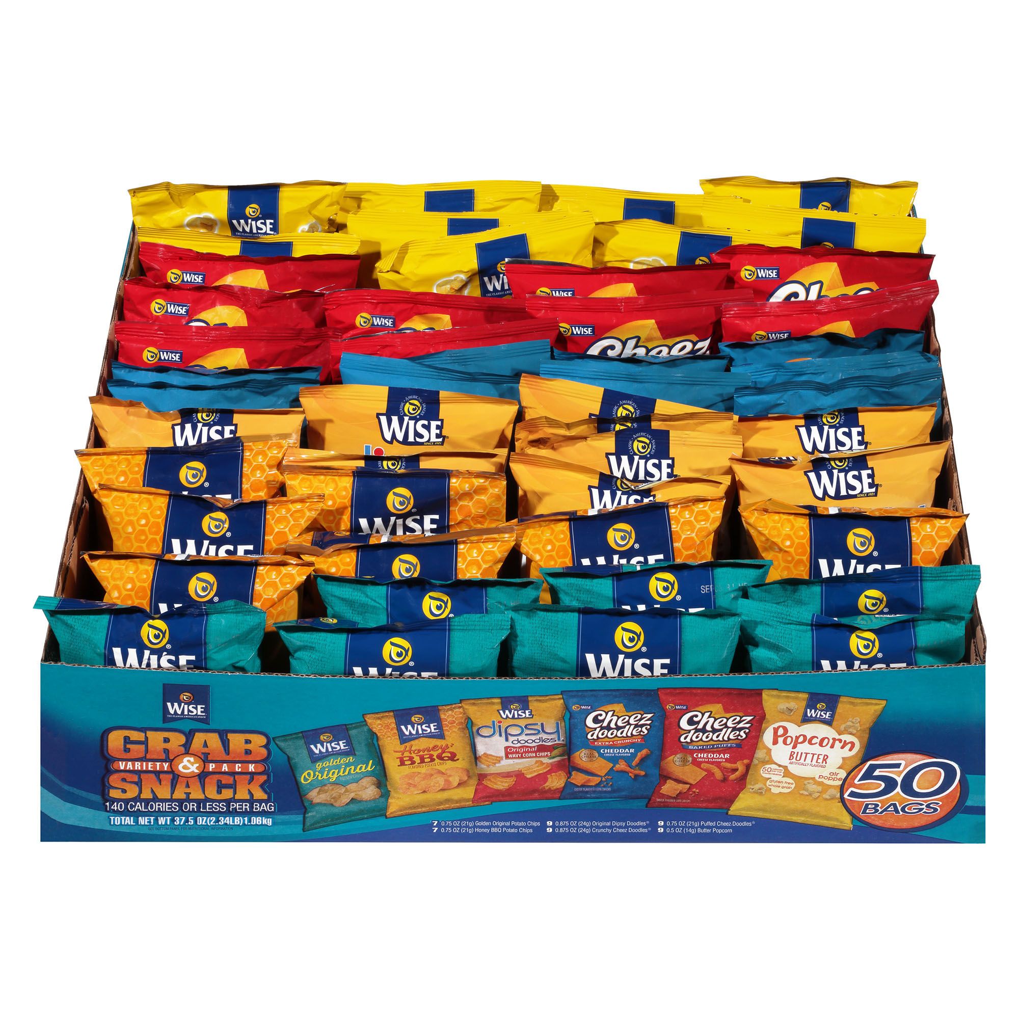 Wise Snacks Grab & Snack Variety Pack 50 ct