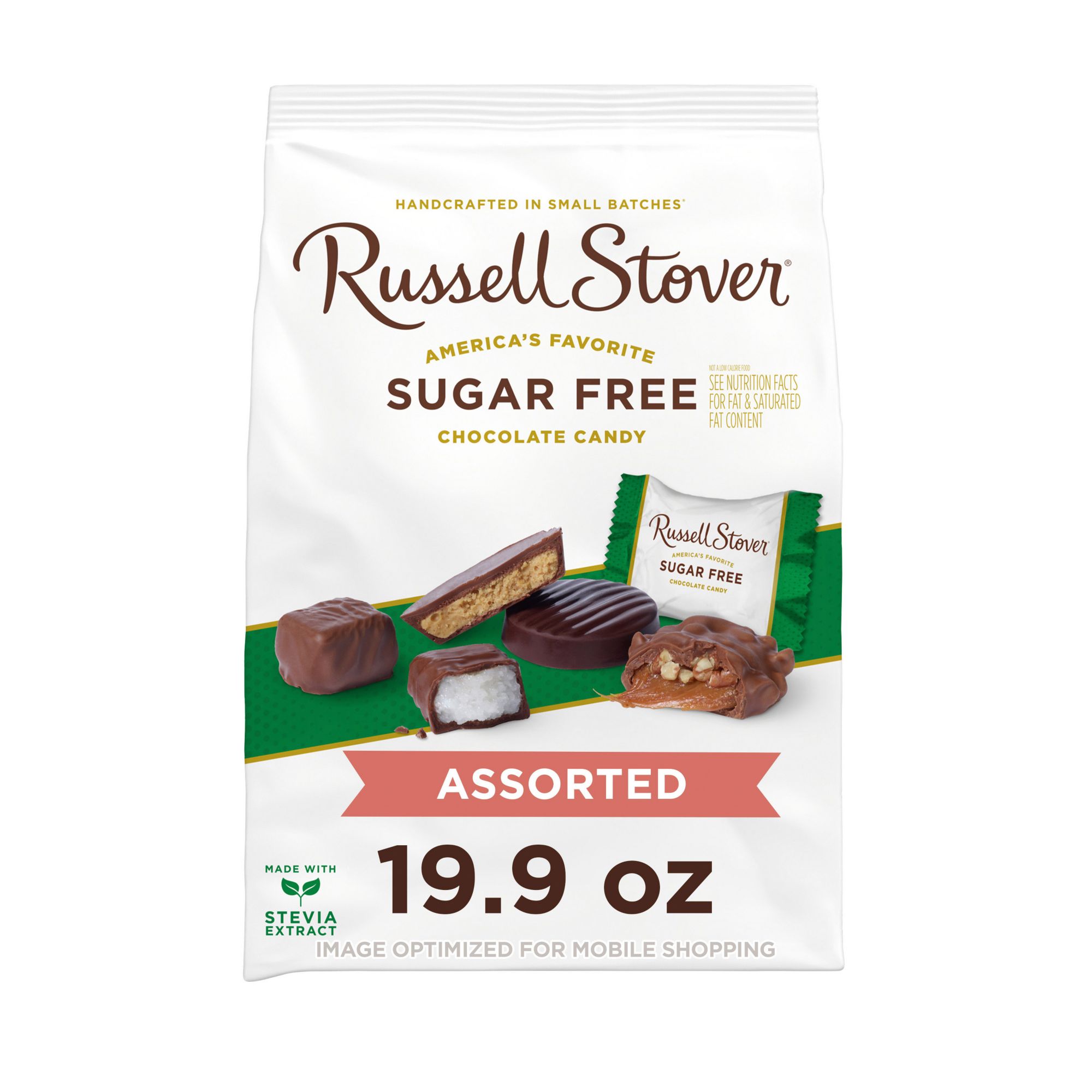 Russell Stover Sugar Free Chocolate Candy Variety Pack 19.9 oz