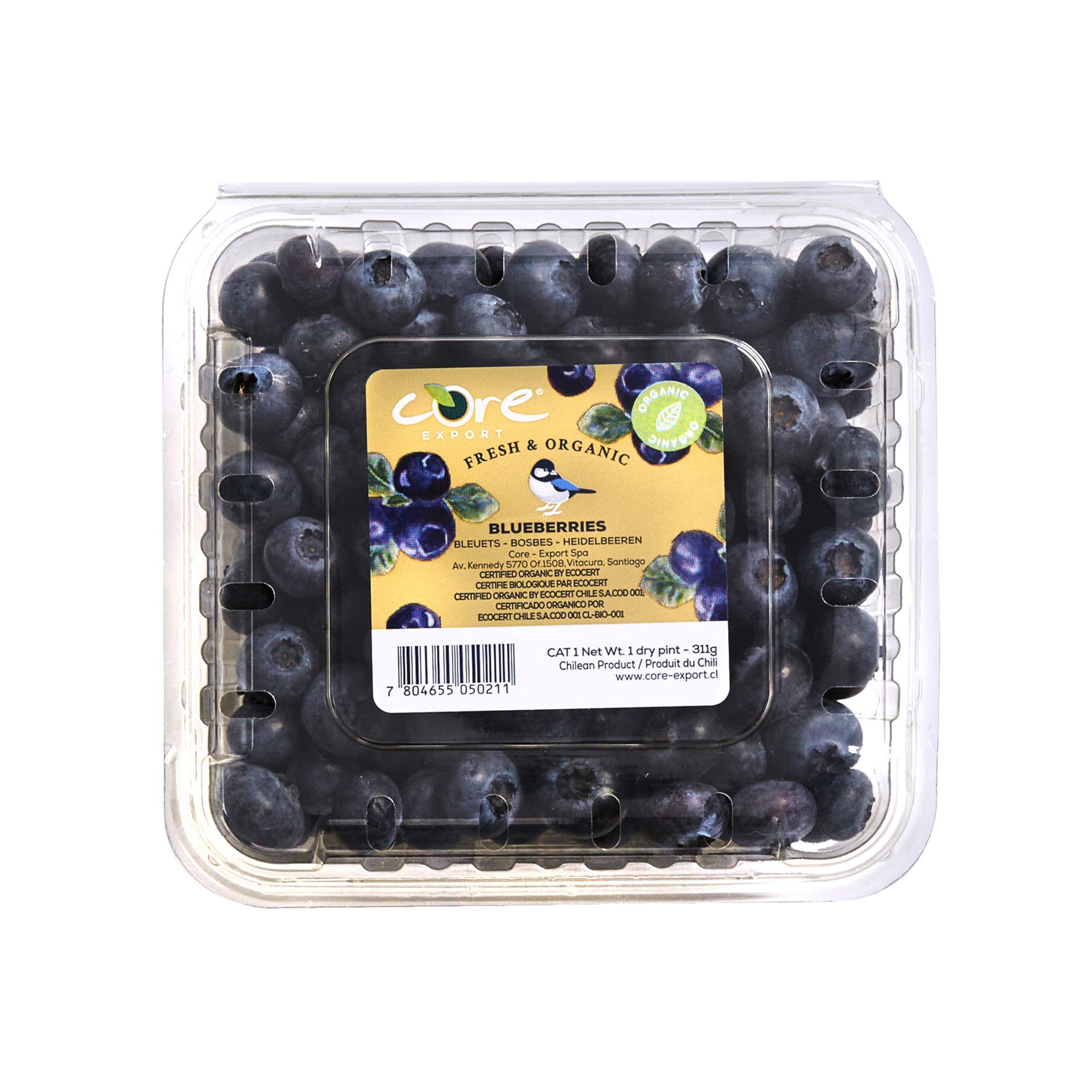 Core Organic Blueberries, 1 Pint