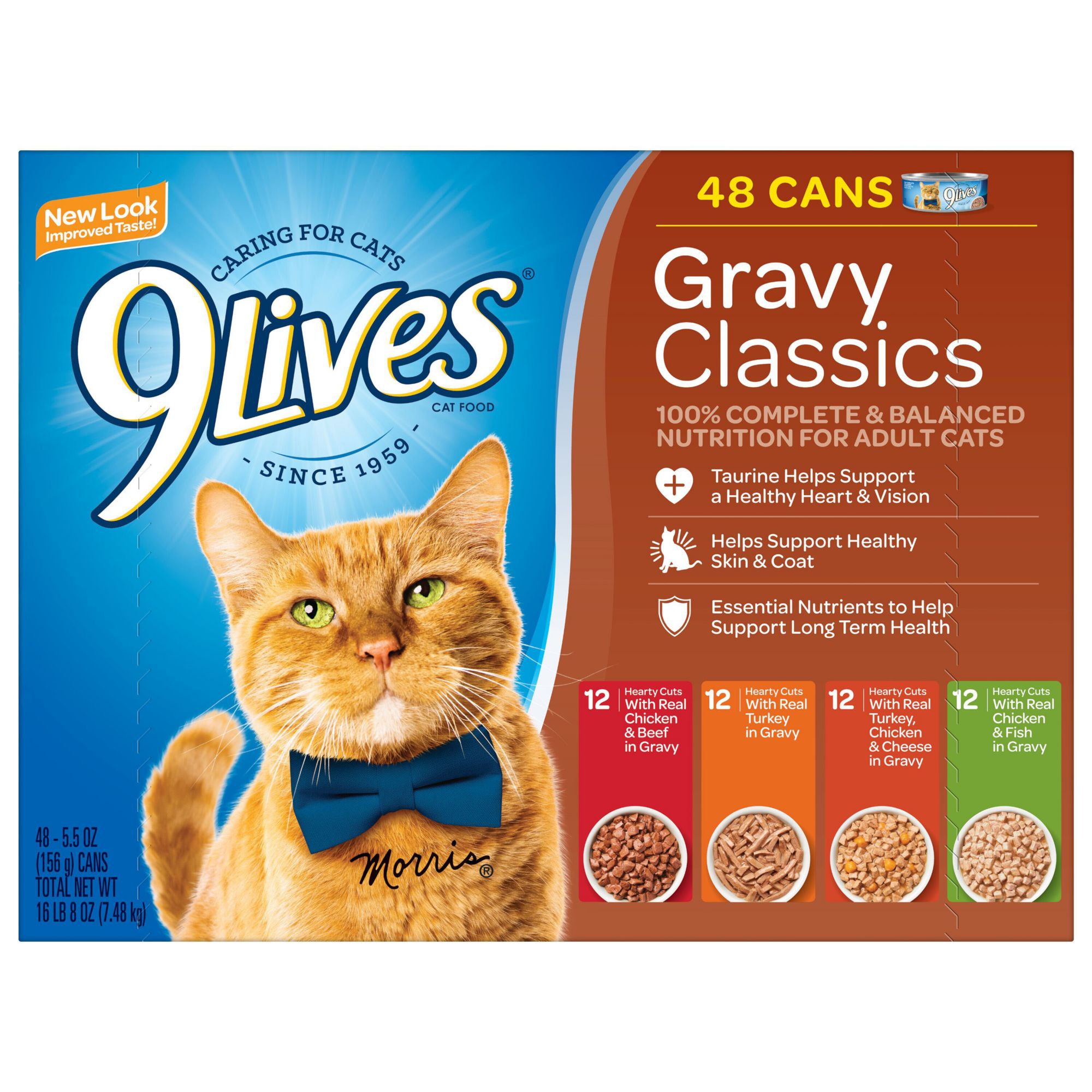 9 Lives Wet Cat Food Gravy Classics 5.5 oz (48-pk)
