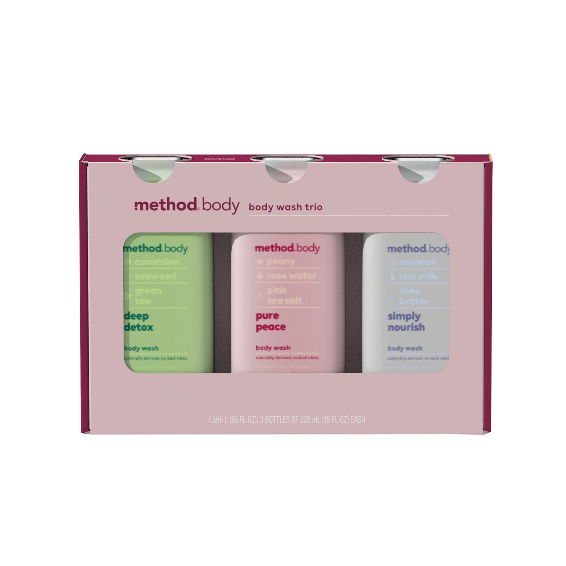 Method Body Wash Trio Variety Pack 18 fl oz (3-pk)