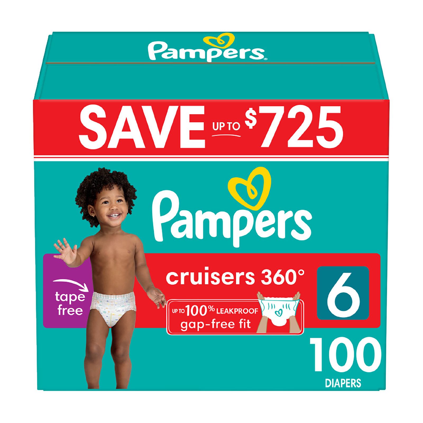 Pampers Cruisers 360 Diapers Size 6 100 ct