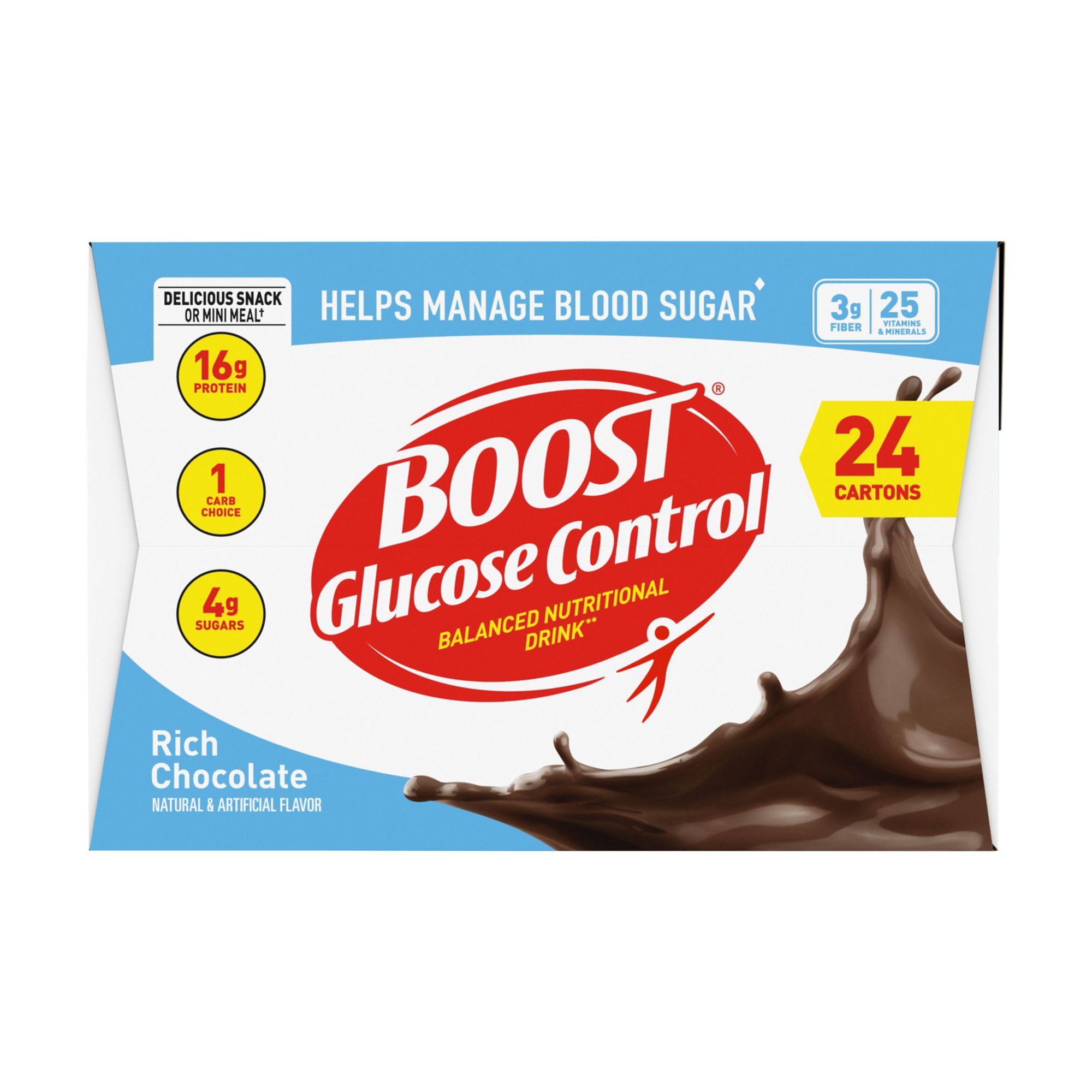 Boost Glucose Control Balanced Nutritional Drink Rich Chocolate