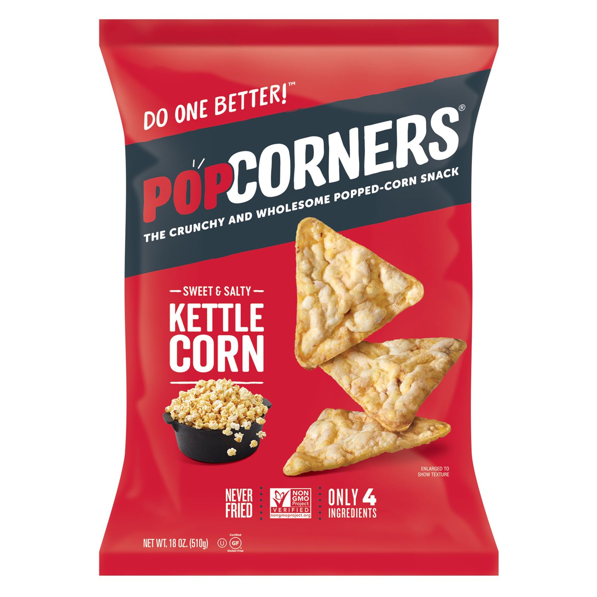 Popcorners Popped-Corn Snack Chips Sweet & Salty Kettle Corn 1
