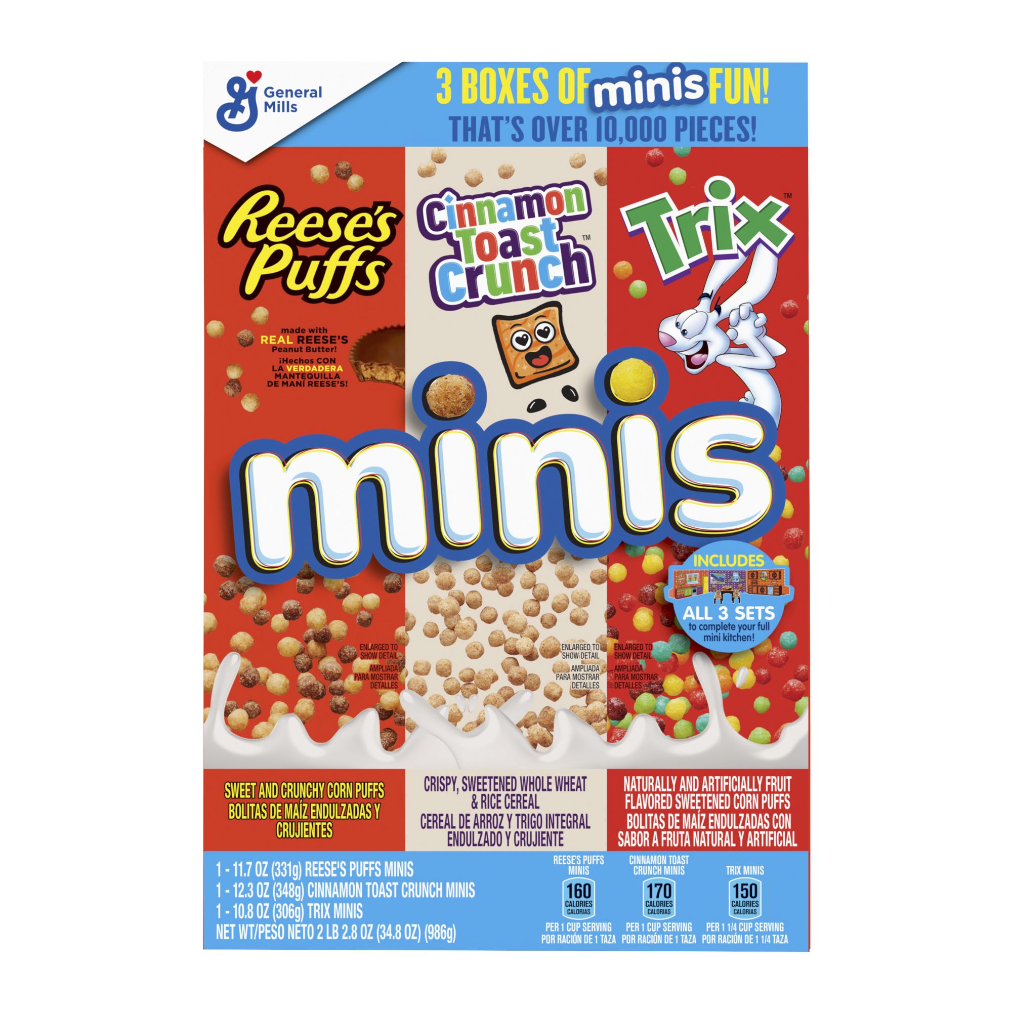 General Mills Minis Cereal Variety Pack 3 ct