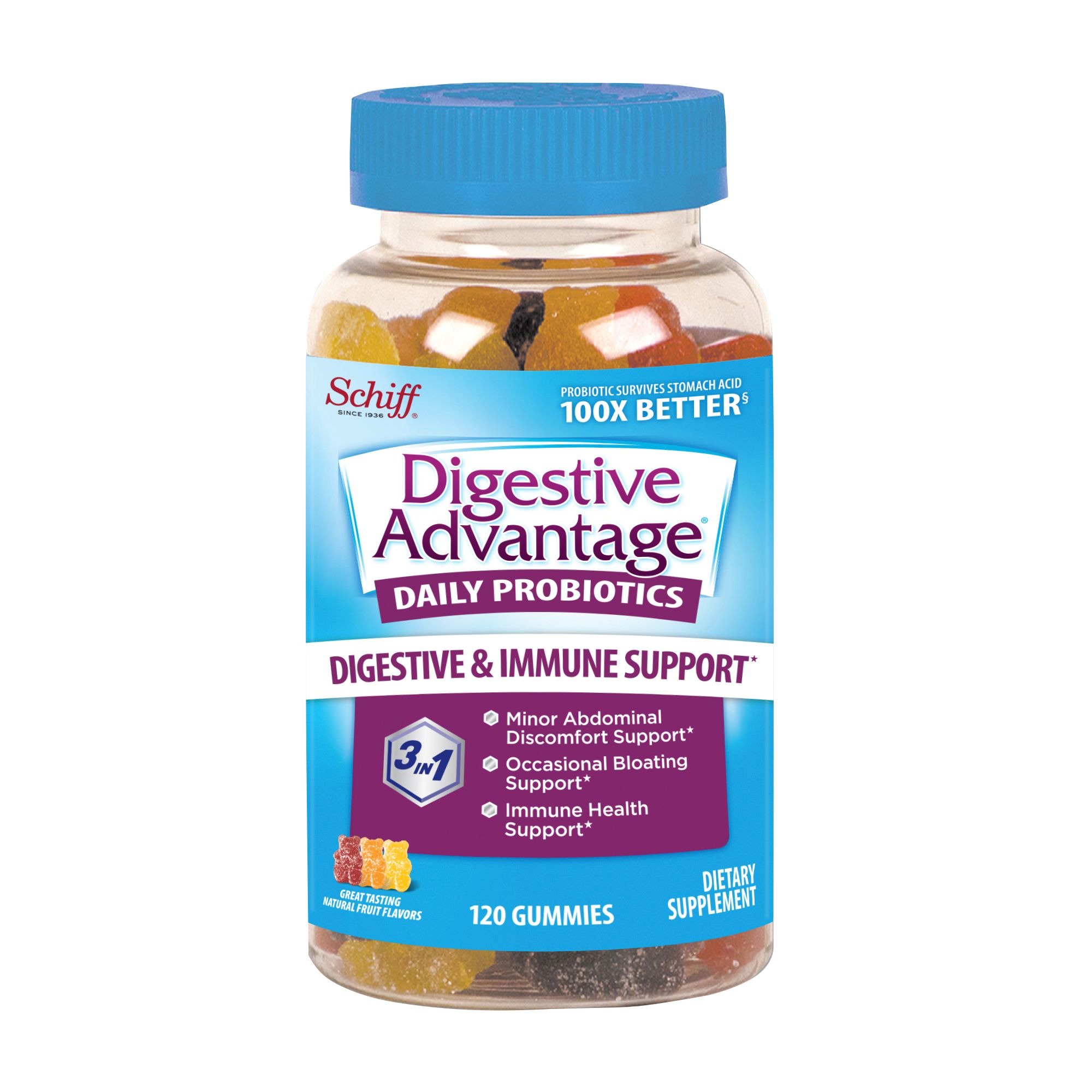 Digestive Advantage Daily Probiotic Gummies 120 ct