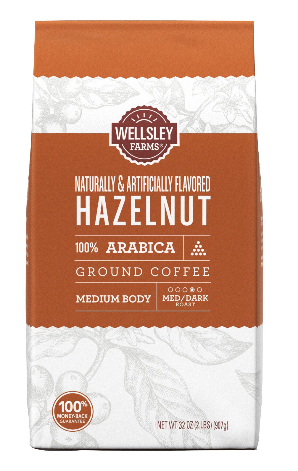Wellsley Farms Ground Coffee Hazelnut 32 oz
