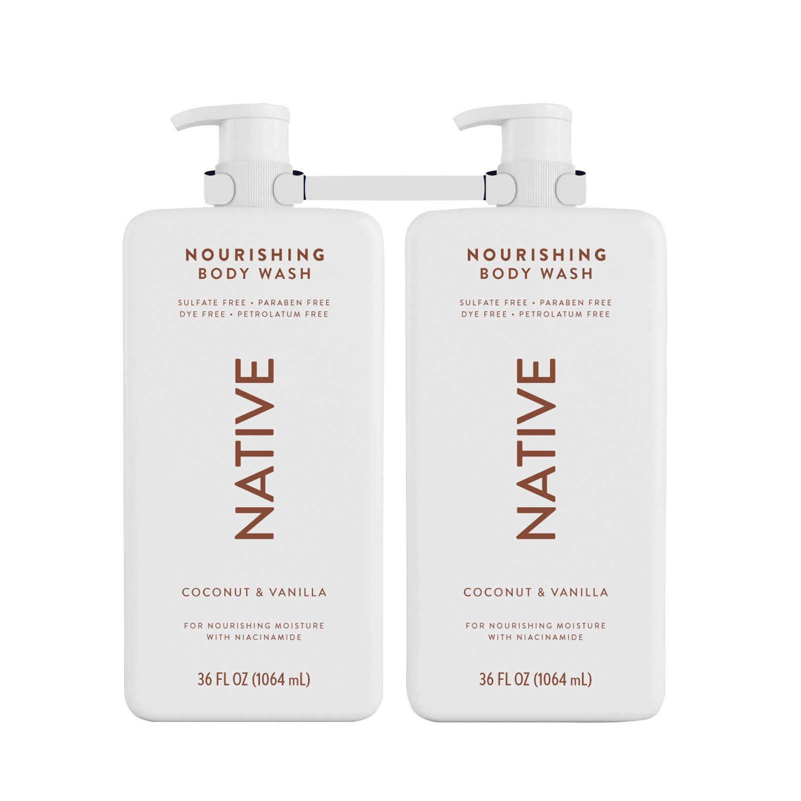 Native Nourishing Body Wash Coconut & Vanilla, 36 oz., 2 pack