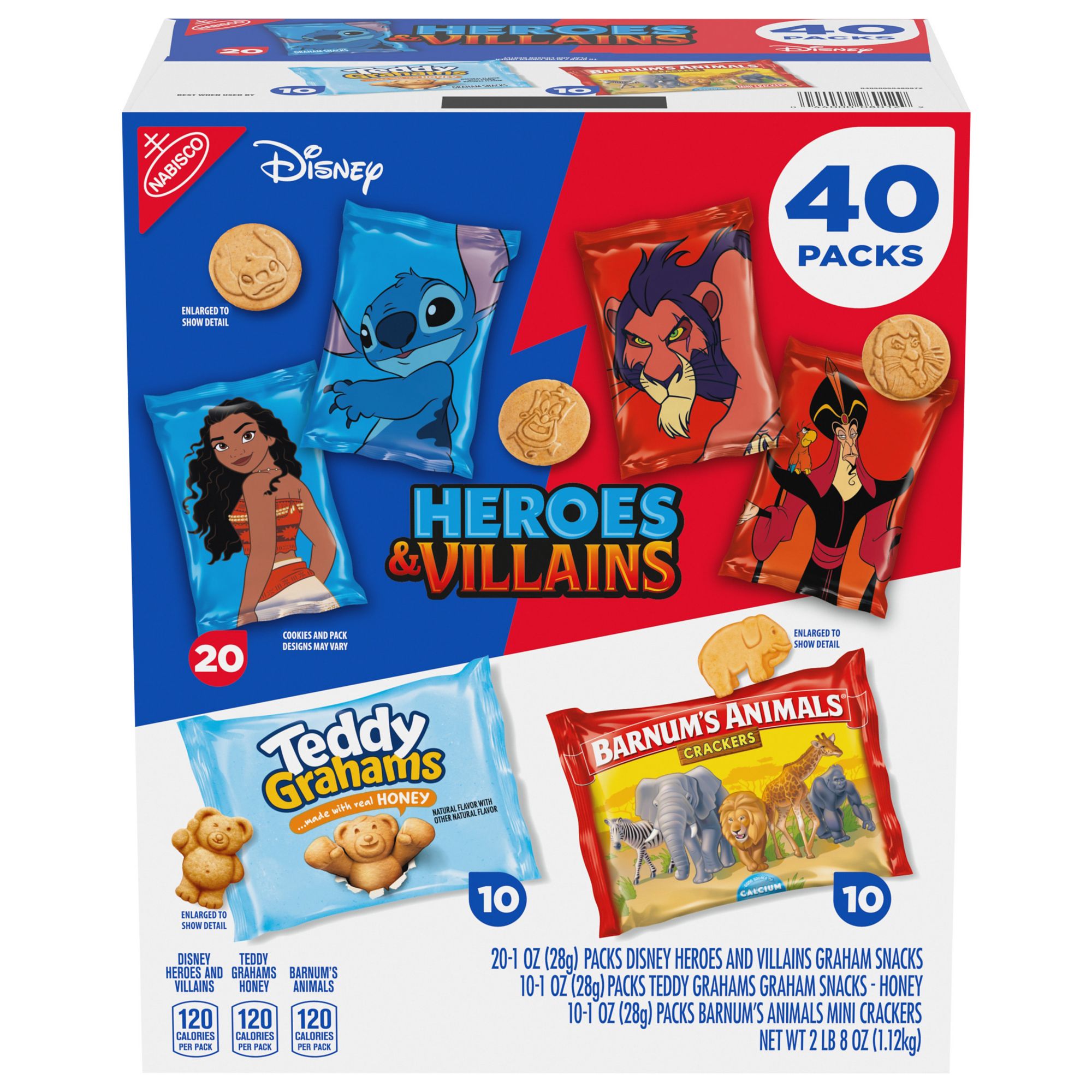 Nabisco Back-to-School Snacks Variety Pack, 1 oz., 40 pack