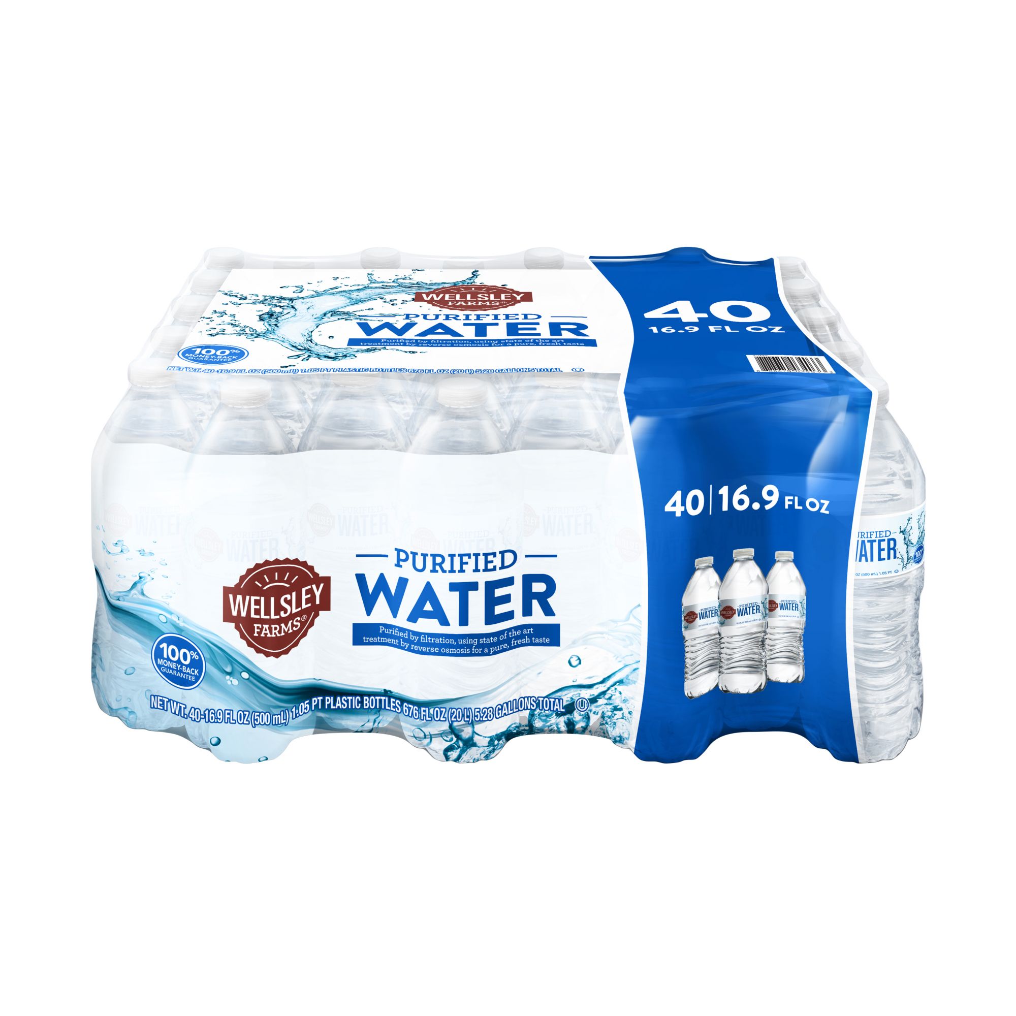 Wellsley Farms Purified Water 16.9 fl oz (40-pk)