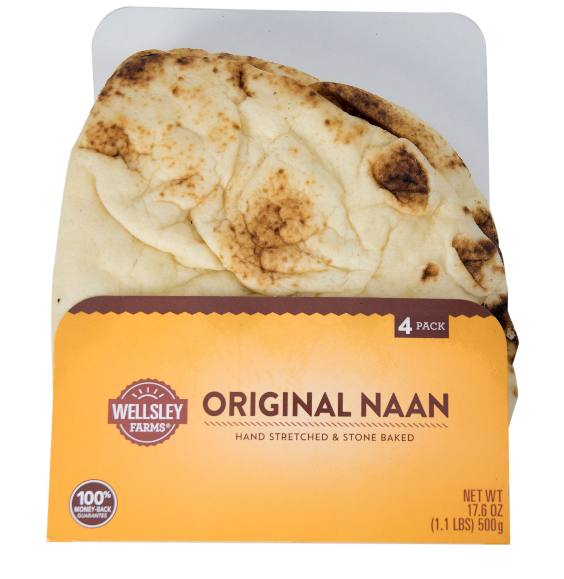 Wellsley Farms Original Naan, 4 count