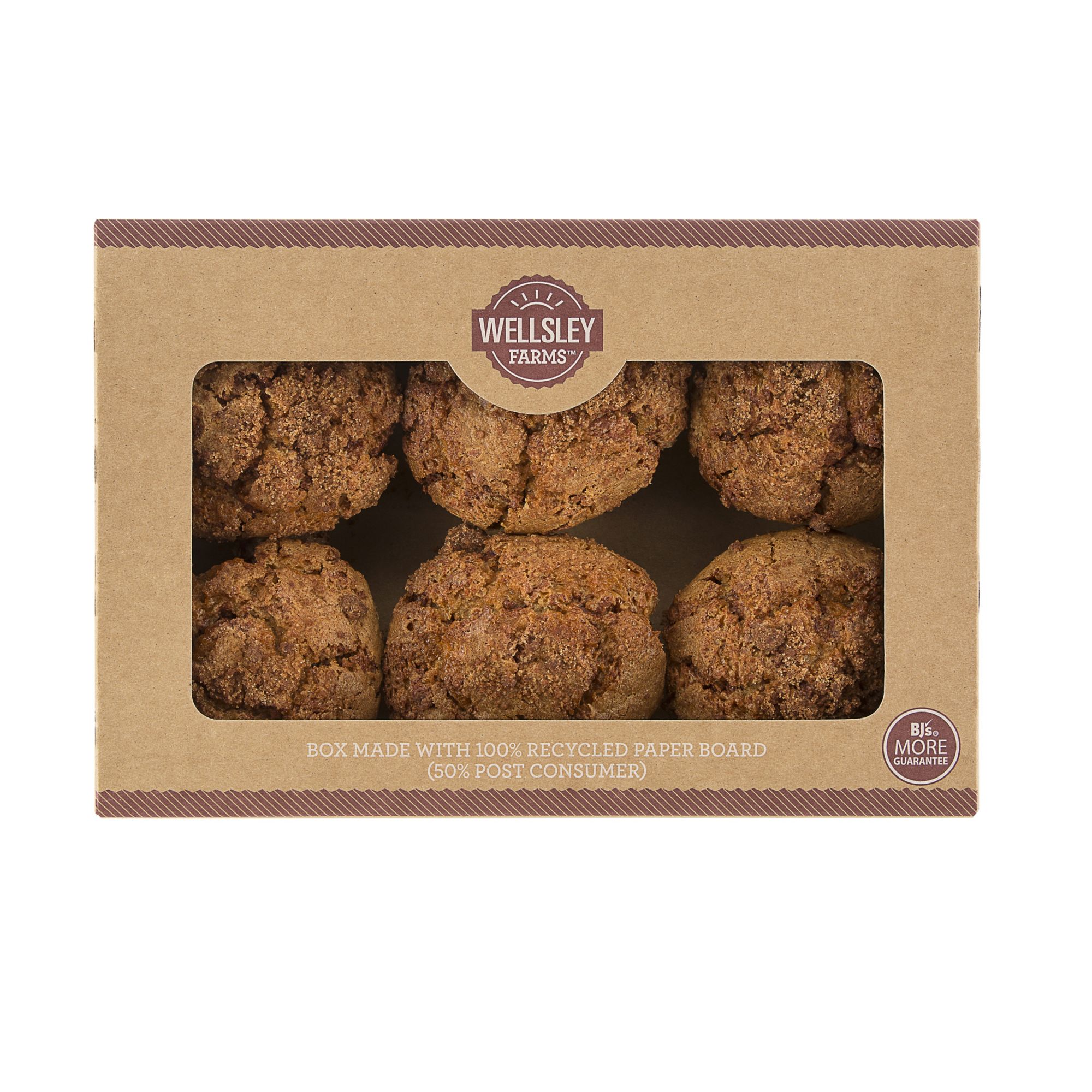 Wellsley Farms Muffins Coffee Cake Cinnamon 6 ct