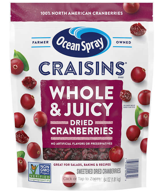 Ocean Spray Whole Dried Cranberries 64 oz