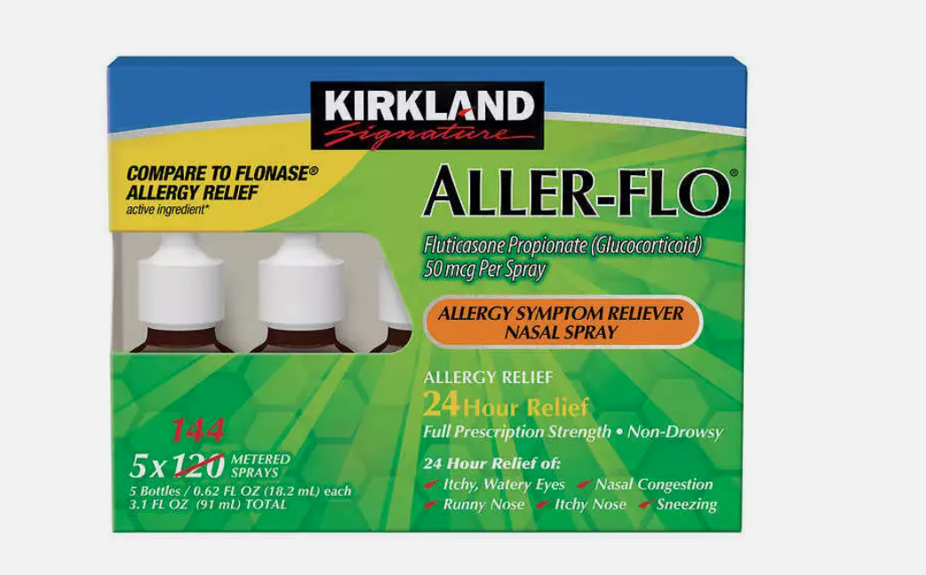Kirkland Signature Aller-Flo Fluticasone 50mcg Nasal Spray 0.62
