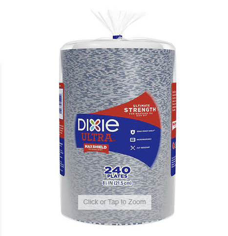 Dixie Ultra Paper Plate 8.5 Inch 240 ct