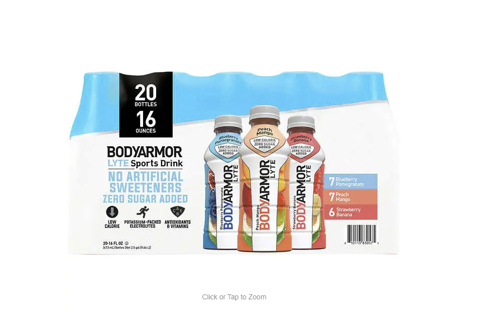 Body Armor Lyte Sports Drinks Variety Pack 16 fl oz (20-pk)