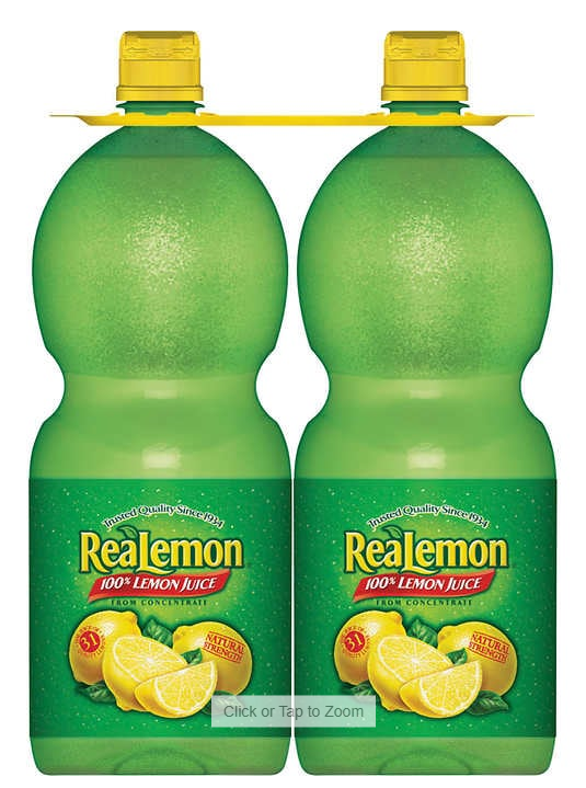 ReaLemon 100% Lemon Juice 48 fl oz (2-pk)
