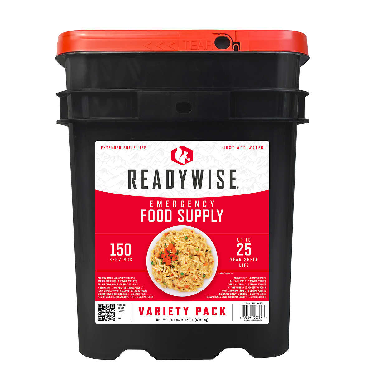 Readywise 150 Serving Emergency Food Bucket