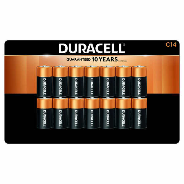 Duracell C Alkaline Batteries, 14 pack