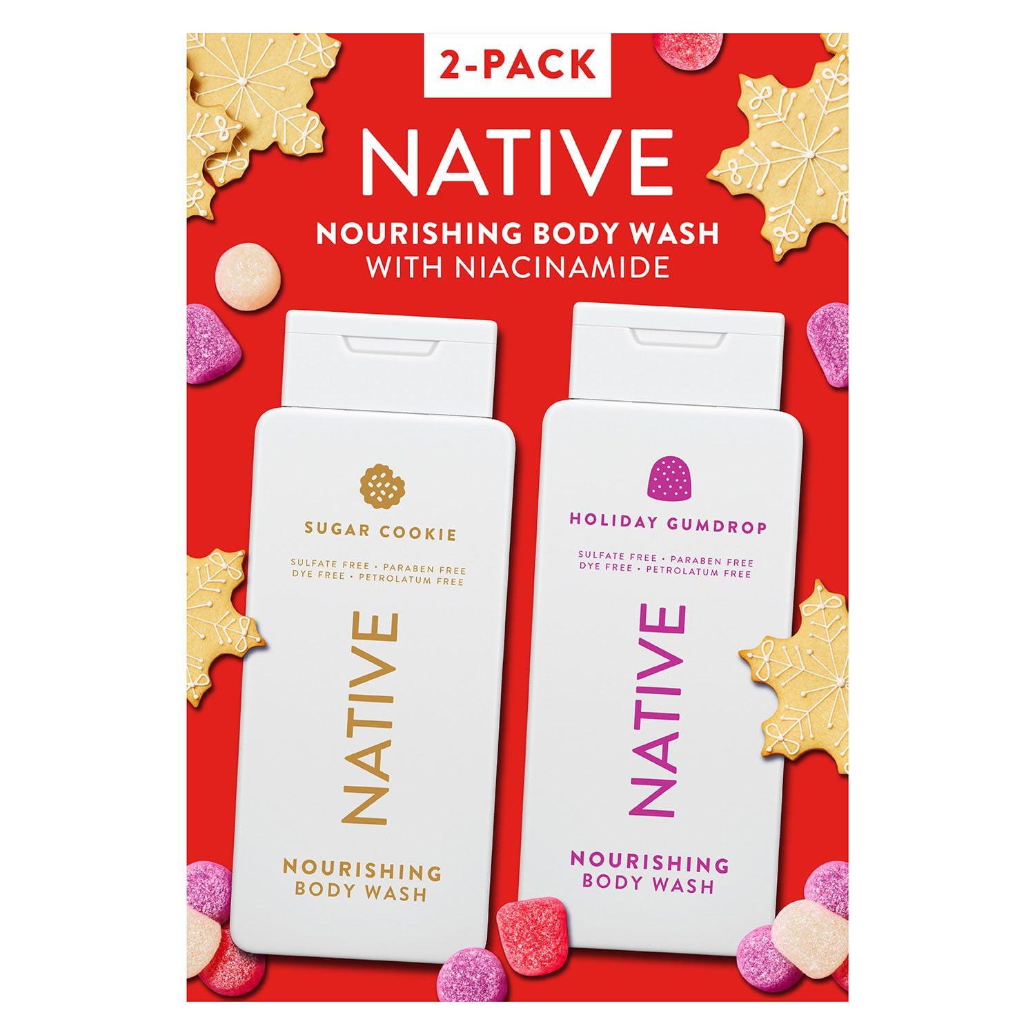 Native Nourishing Body Wash, Holiday Variety Pack, 18 fl. oz., 2 pack
